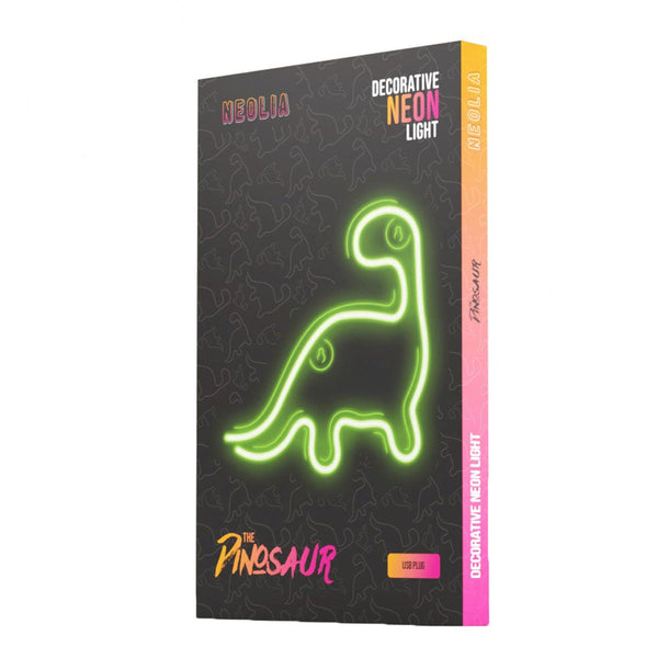Neolia LED Neon Skilt - Grønt Lys m. Lille Dinosaur | Neon Skilt ...