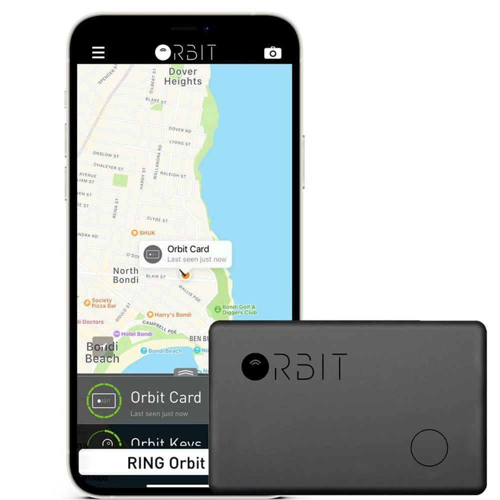 Orbit Card - Orbit Universal Tracker til Pung og Mobil / Tablet - Sort ...