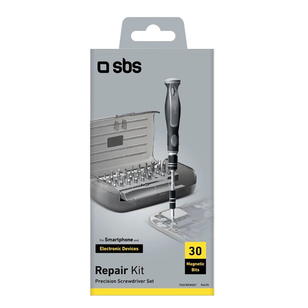 SBS Repair Kit - 30-i-1 Skrutrækkersæt - Grå | Værktøj | TABLETCOVERS.DK